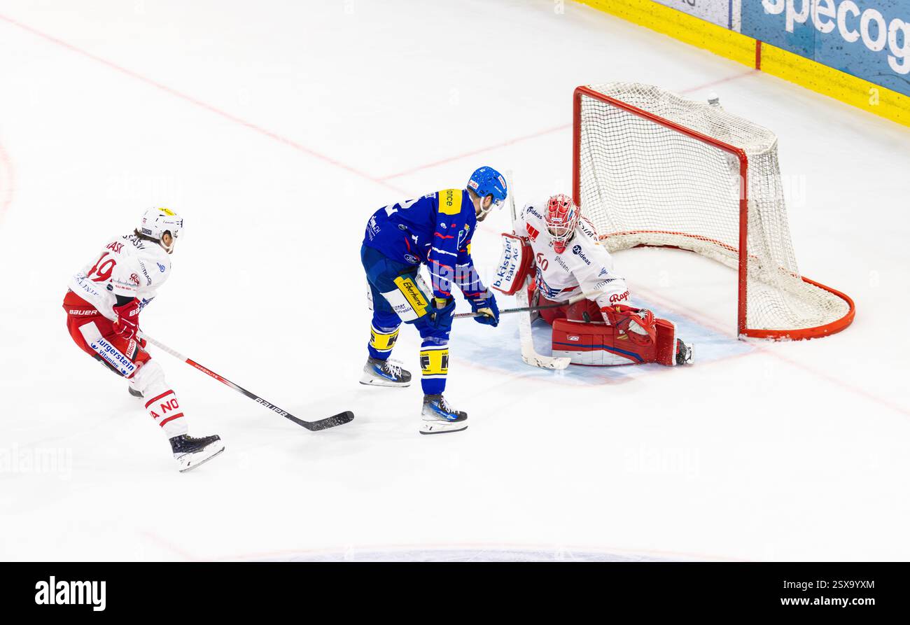 Kloten, Switzerland, 23rd Feb 2025: 39th minute #62 Harrison Schreiber ...