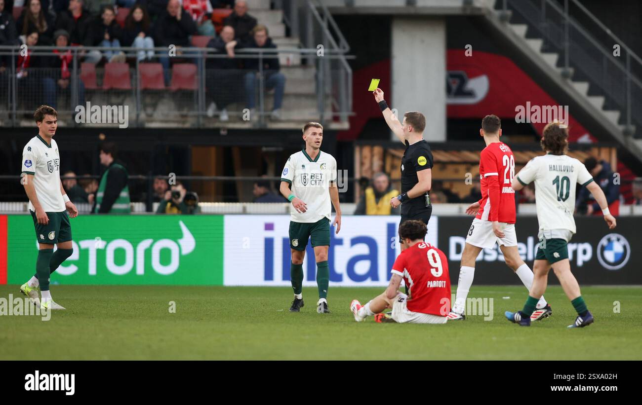 Alkmaar, Netherlands. 23rd Feb, 2025. ALKMAAR - 23-02-2025, AFAS Stadium. Dutch Eredivisie ...