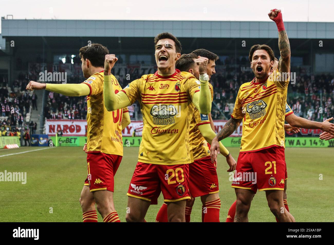 Krakow, Poland, 23rd February, 2024, football 2024 2025 PKO BP Ekstraklasa - Polish Top League ...