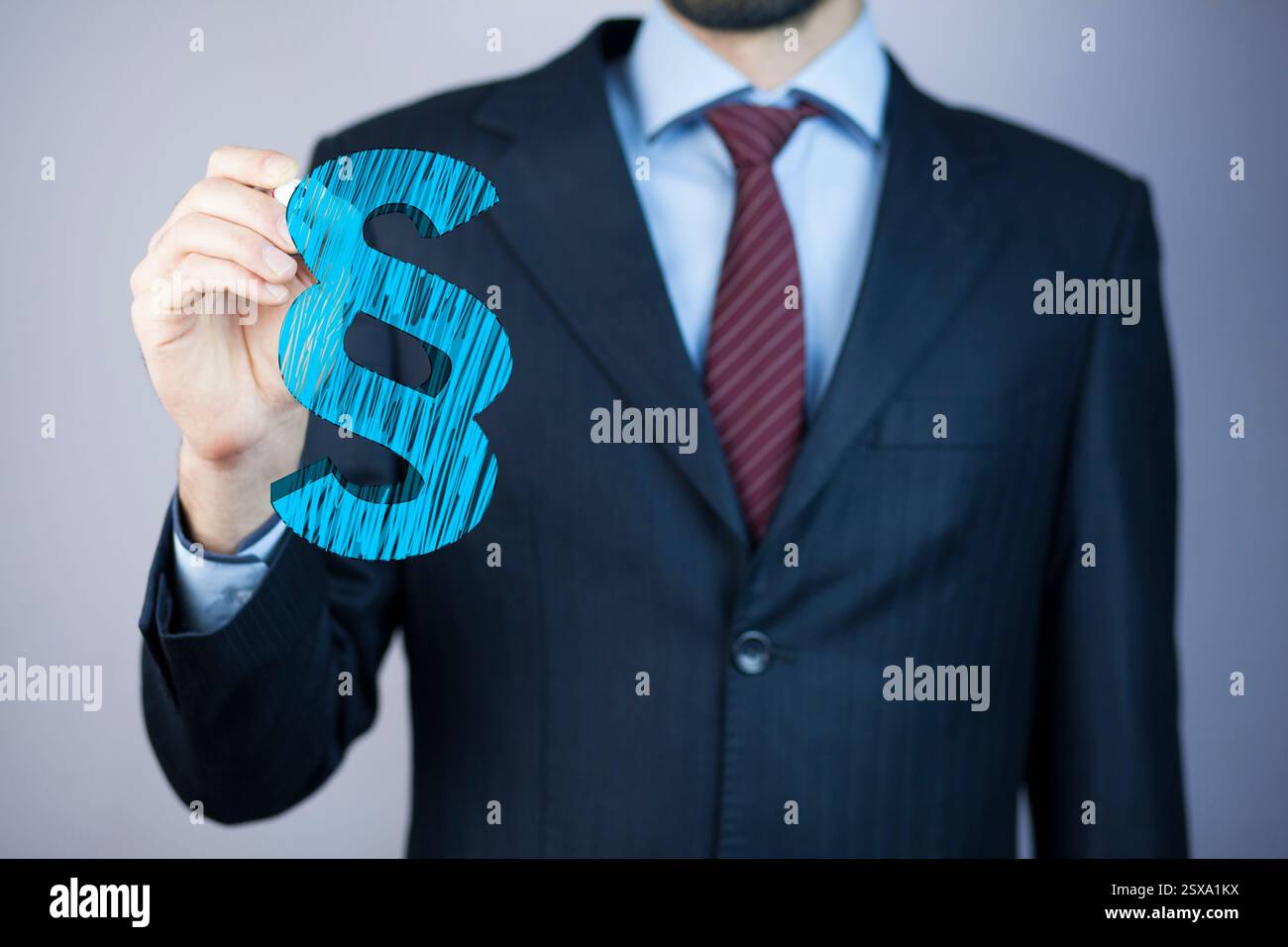 Man hand virtual paragraph hi-res stock photography and images - Alamy