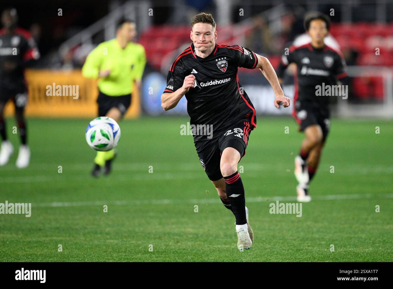 D.C. United defender David Schnegg (28) in action during the first half ...