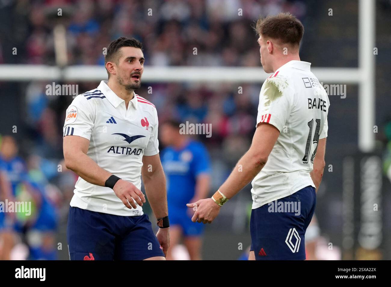 Rome, Italy. 23rd Feb, 2025. Thomas Ramos and Leo Barre of France ...