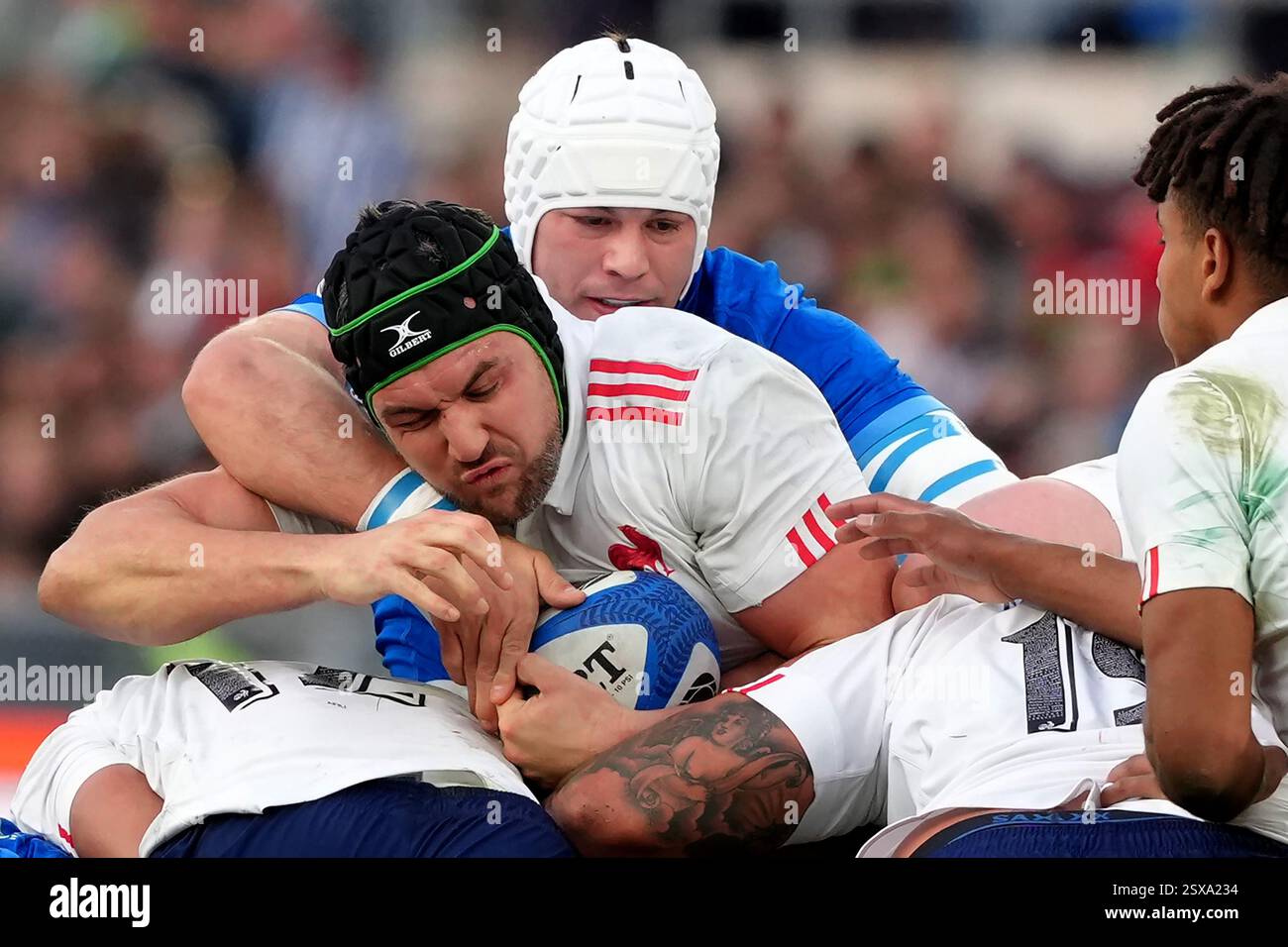 Rome, Italy. 23rd Feb, 2025. Francois Cros of France during the Six ...