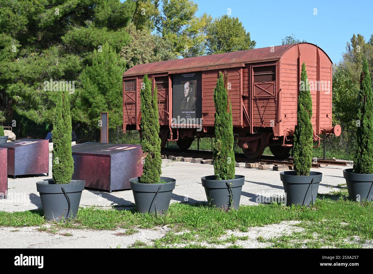 Memorial Train Wagon to take Jews & Other Detainees to Auschwitz in Les ...
