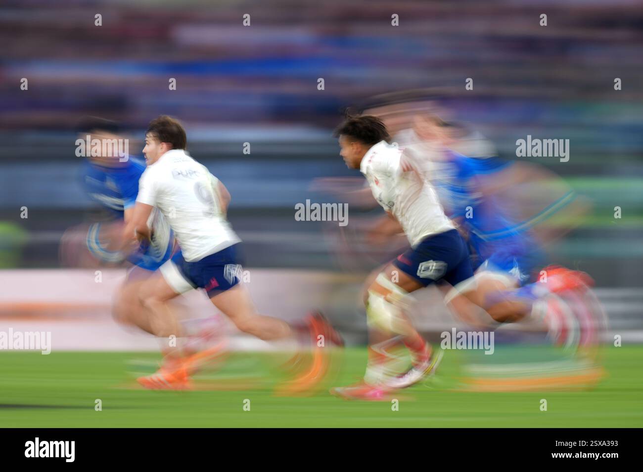 France’s Antoine Dupont during the Six Nations rugby union match ...