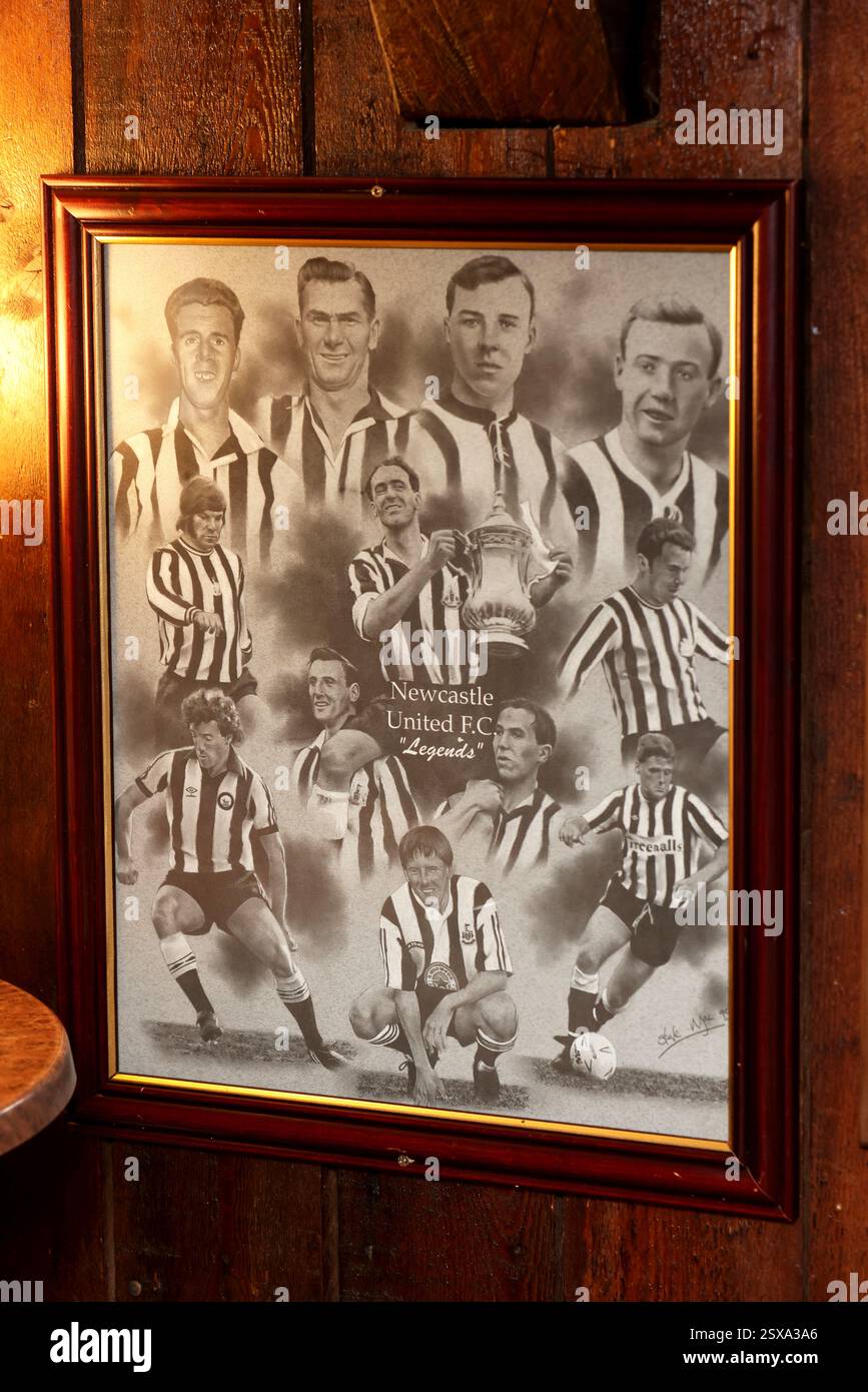 General views of Newcastle Football Club fan merchandise pictured on a ...