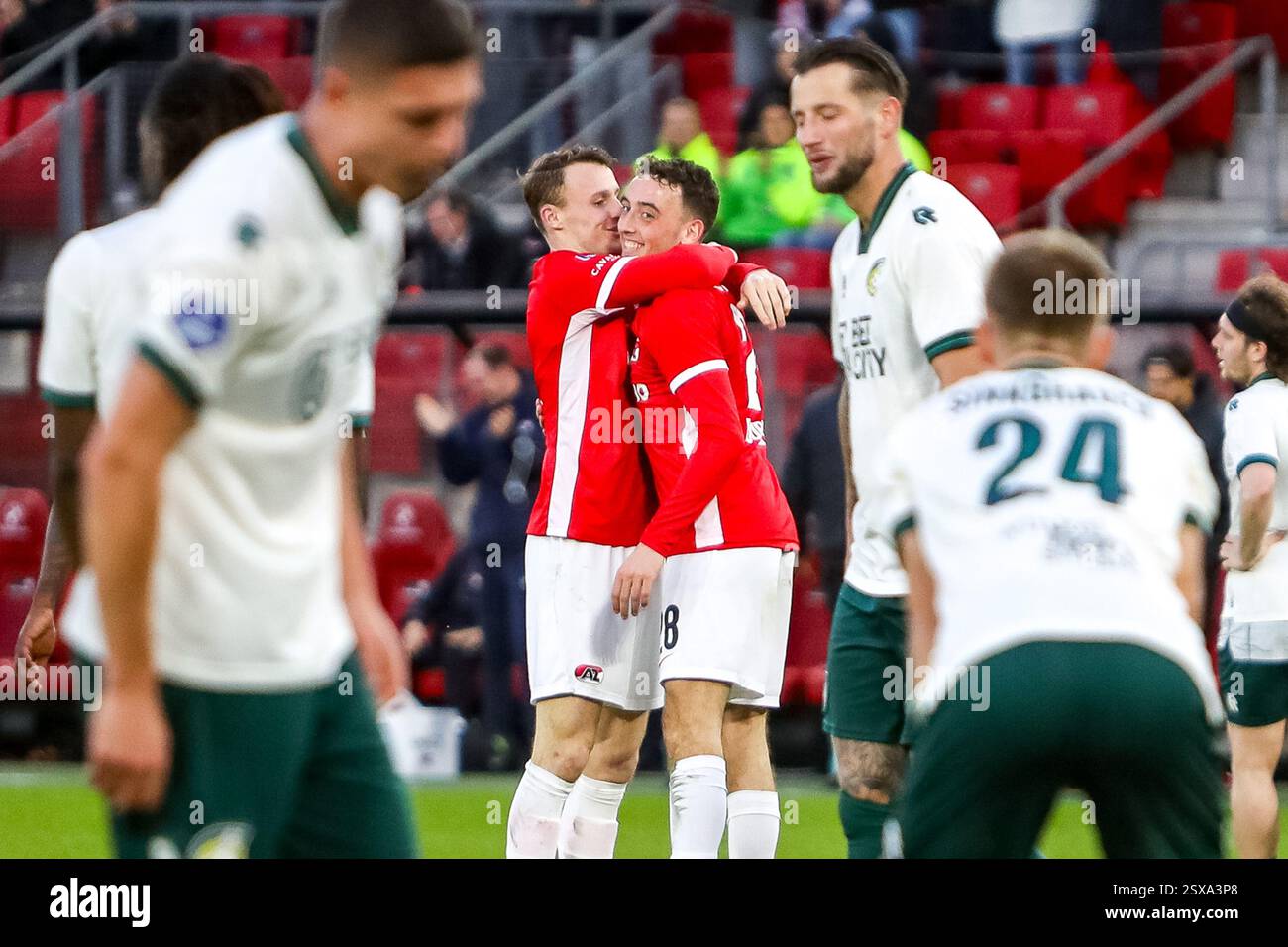 ALKMAAR - 23-02-2025, AFAS Stadium. Dutch Eredivisie Football 2024 / 2025, during the match AZ ...
