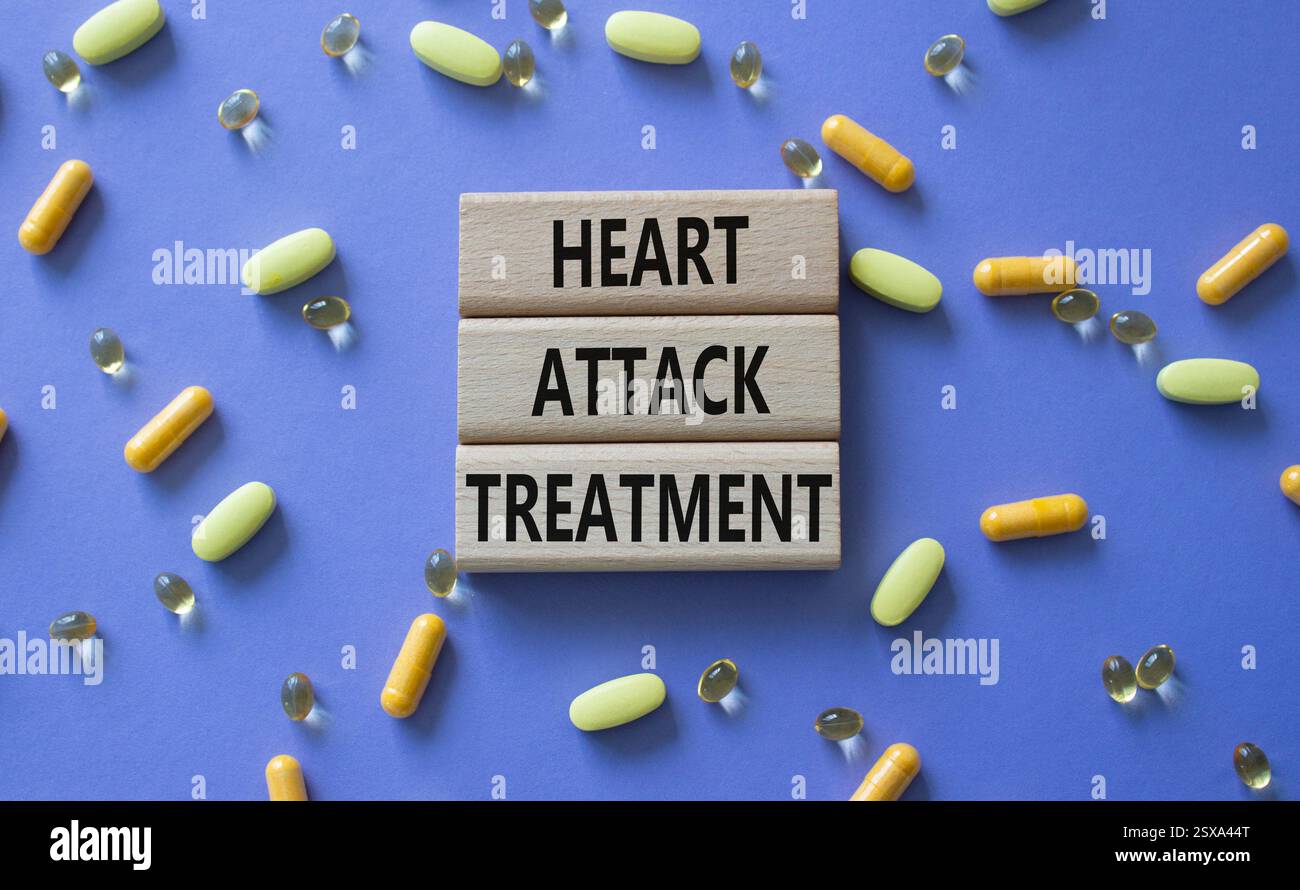 Heart Attack Treatment symbol. Concept word Heart Attack Treatment on ...