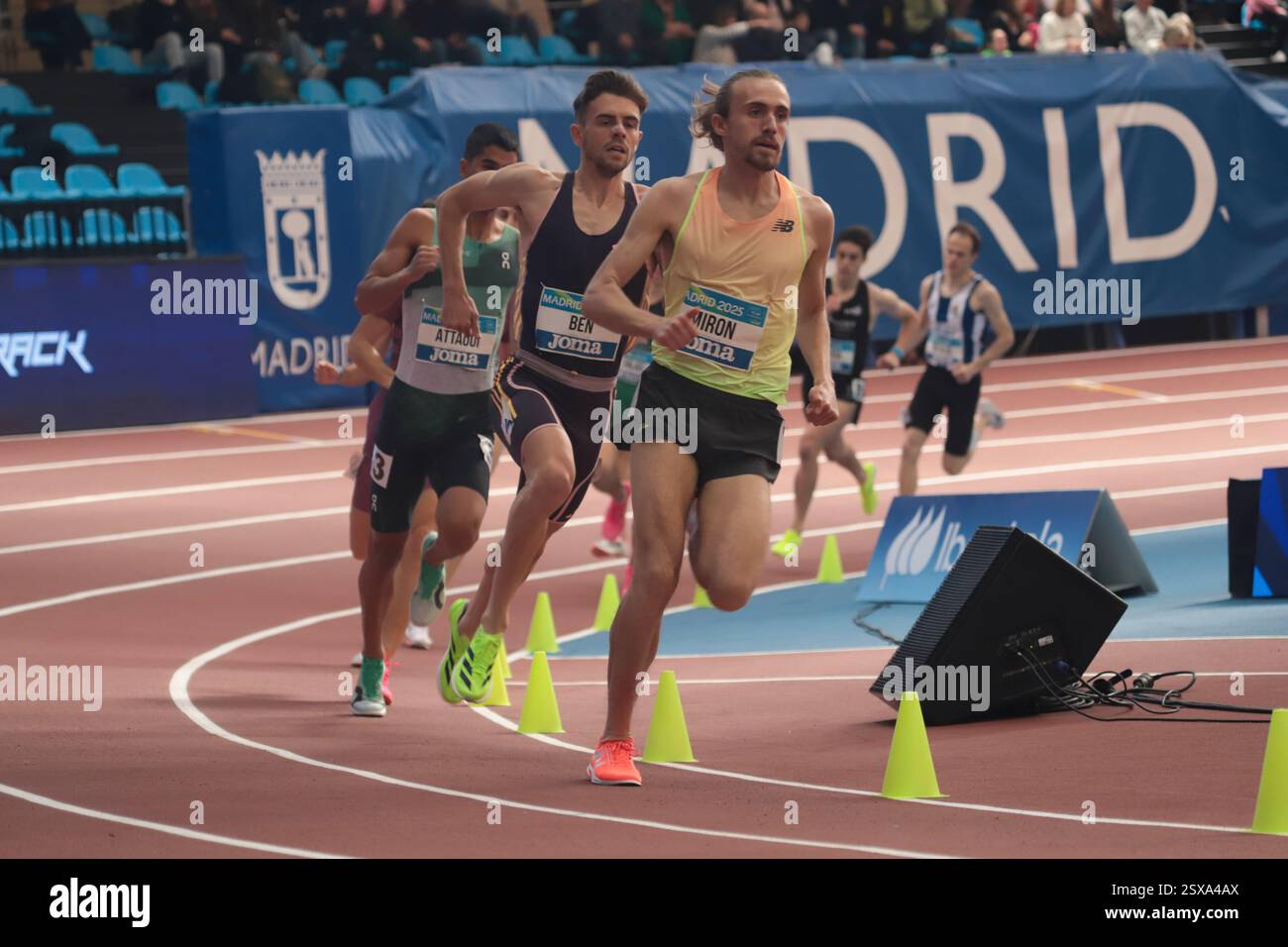 Madrid, Spain, 23rd February, 2025: Athlete, Javier Mirón (New Balance ...
