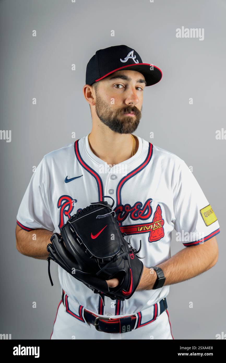 This is a 2025 photo of pitcher Spencer Strider of the Atlanta Braves ...