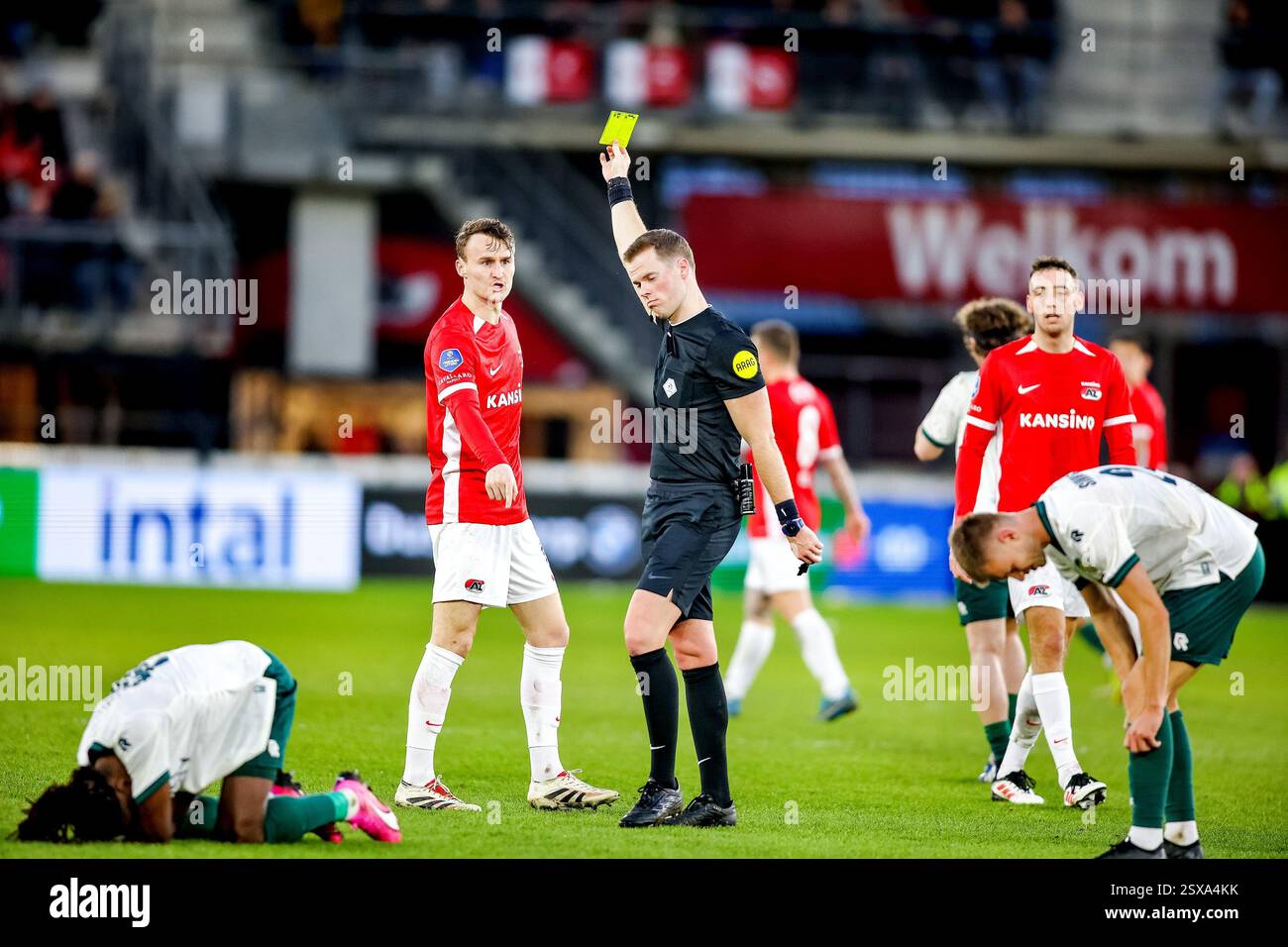 Alkmaar, Netherlands. 23rd Feb, 2025. ALKMAAR - 23-02-2025, AFAS Stadium. Dutch Eredivisie ...