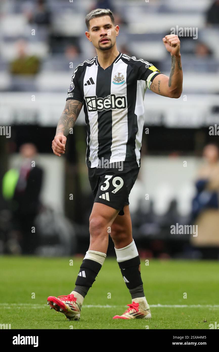 Newcastle, UK. 23rd Feb, 2025. Bruno Guimarães Of Newcastle United ...