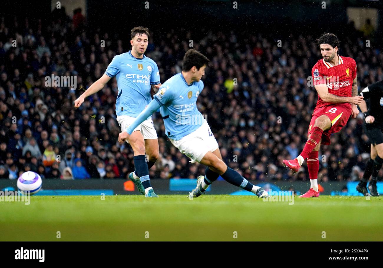 Liverpool's Dominik Szoboszlai scores their side's second goal of the ...