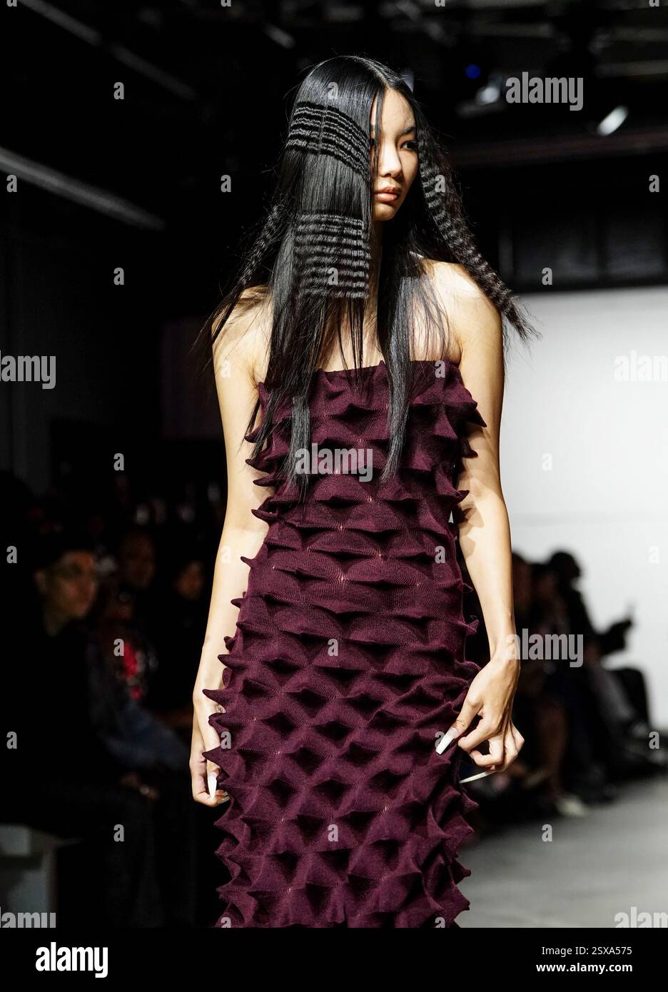 Models on the catwalk during the Chet Lo show at Newgen, central London ...
