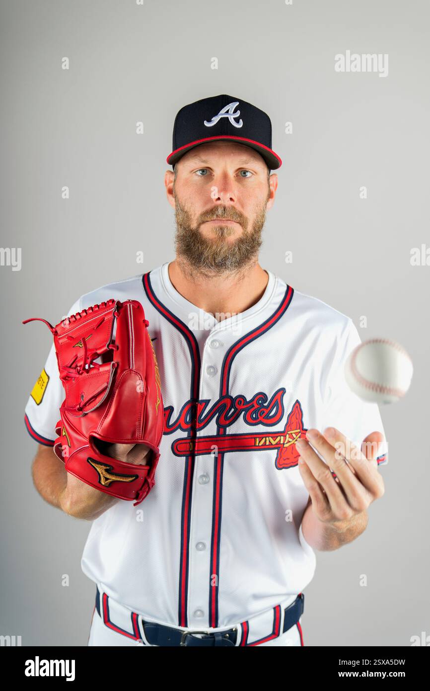 This is a 2025 photo of pitcher Chris Sale of the Atlanta Braves ...