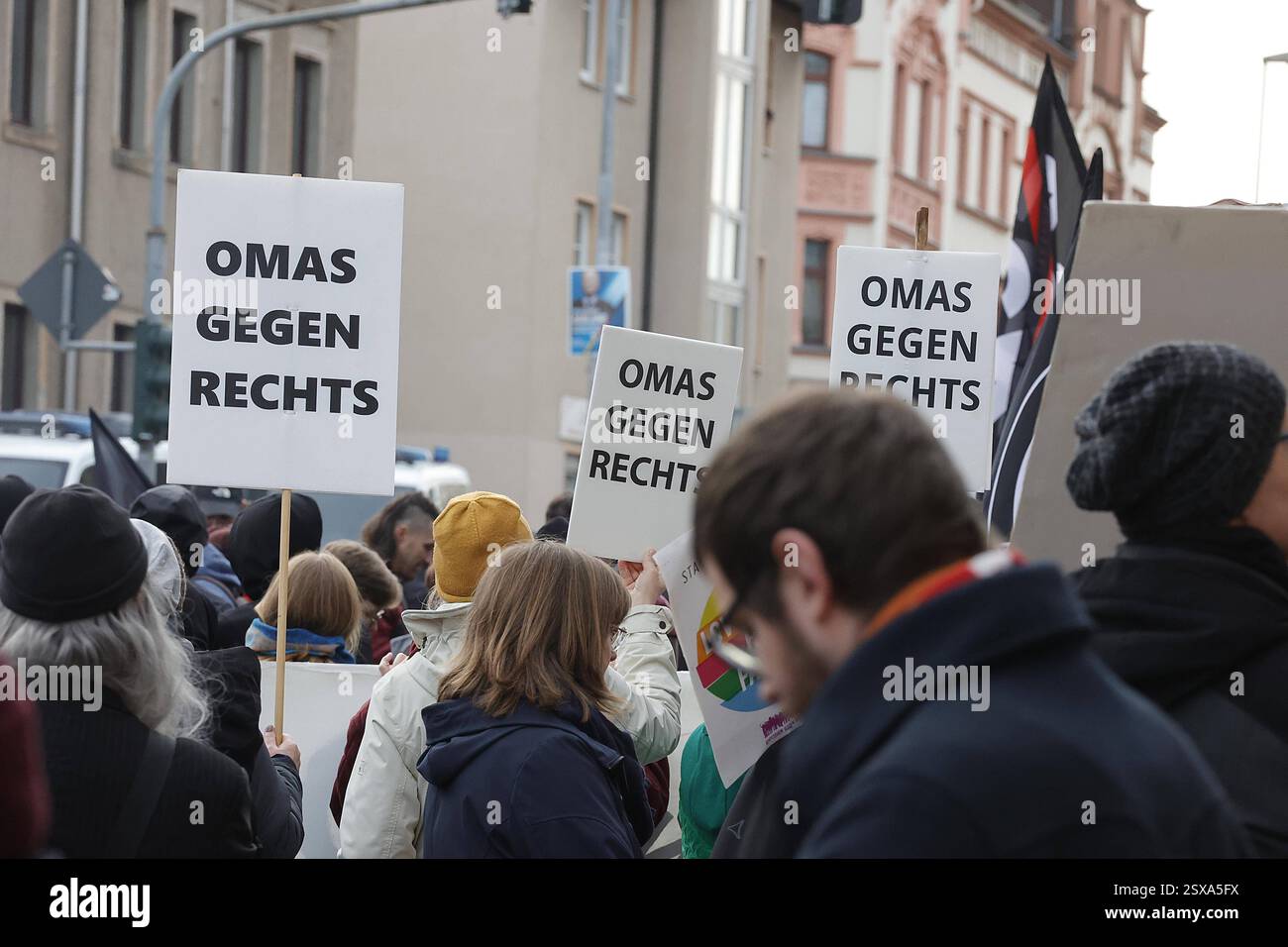 Demo gegen Rechts 23.02.2025, Chemnitz, Demo gegen Rechts Am Sonntag ist der österreichische ...