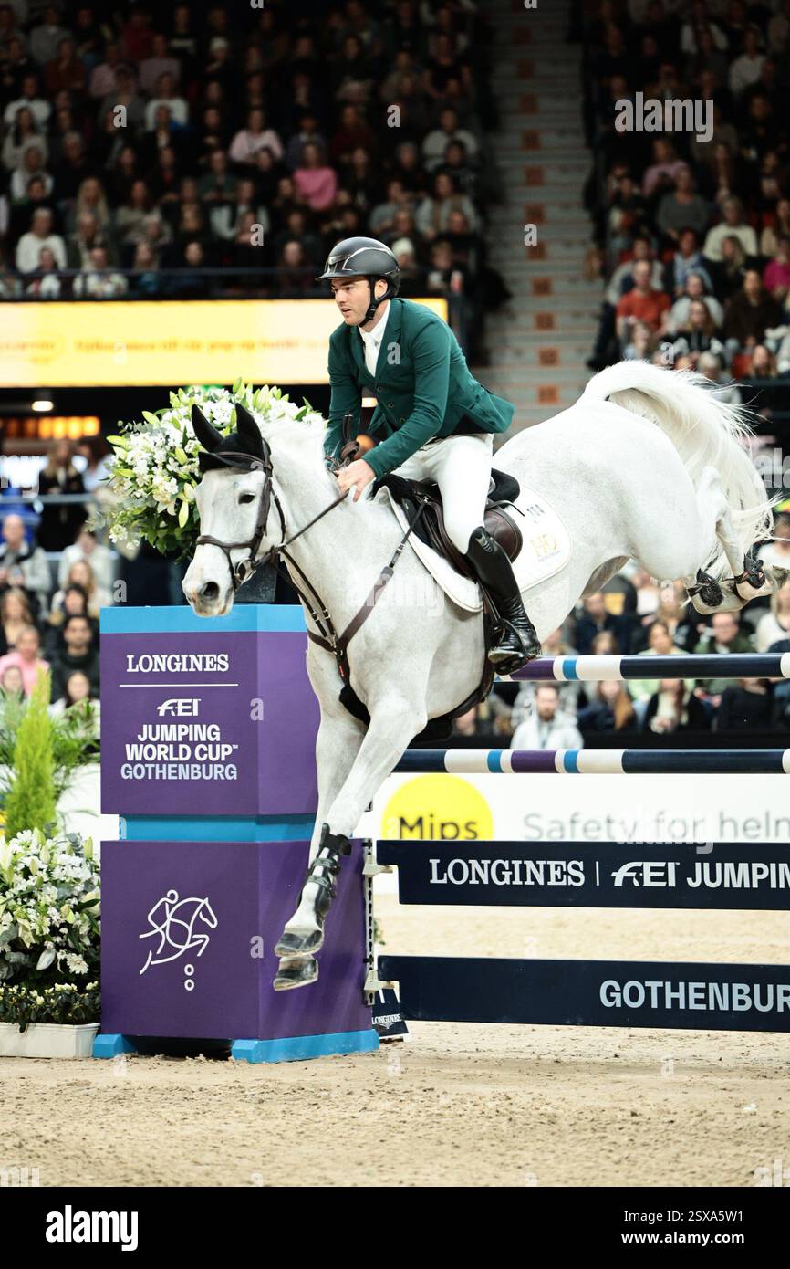 Donald Whitaker of United Kingdom with Millfield Colette during the ...