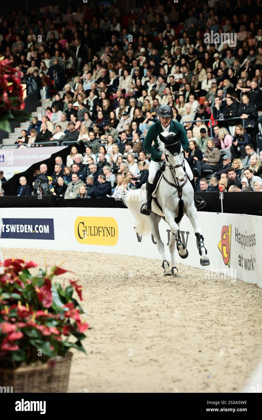 Donald Whitaker of United Kingdom with Millfield Colette during the ...