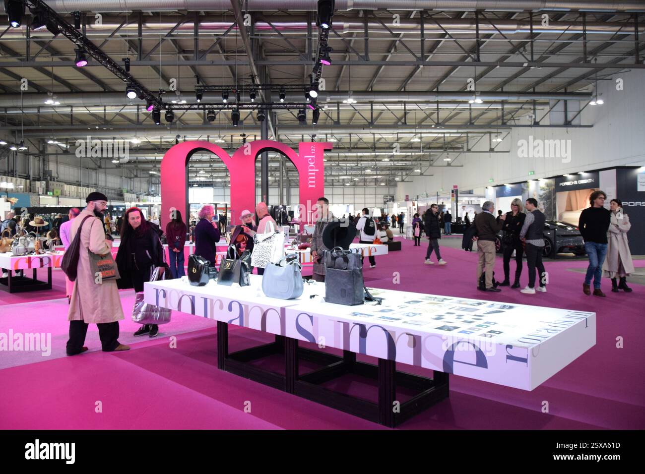 Milan, . 23rd Feb, 2025. Milan, Italy MICAM Milan, Mipel, TheOneMilano ...