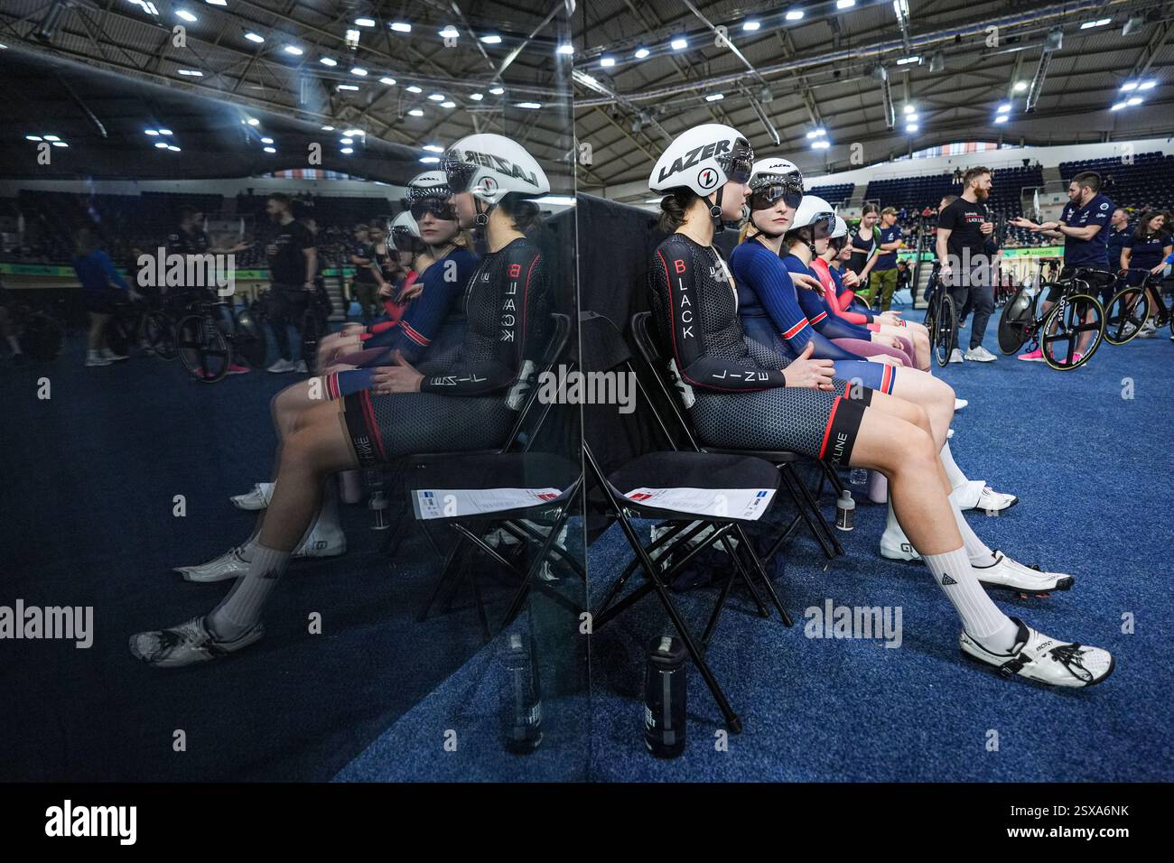 Black Line's Anna Whitworth Hay ahead of the Women's Sprint Race on day ...
