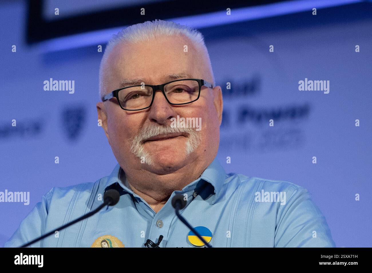 Former Polish President and Nobel Peace Prize laureate Lech Walesa ...