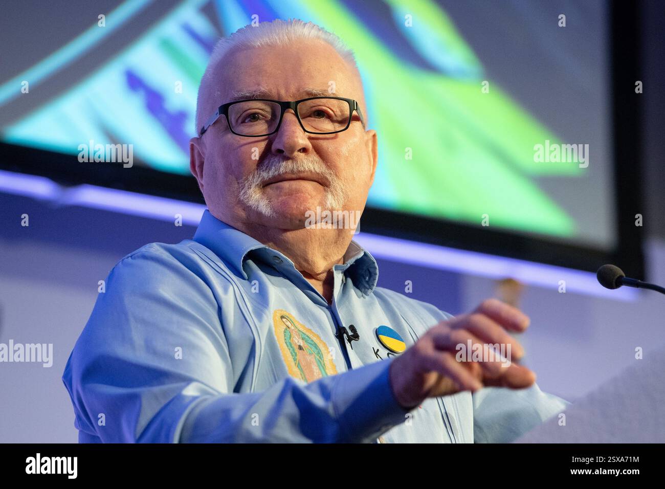 Former Polish President and Nobel Peace Prize laureate Lech Walesa ...