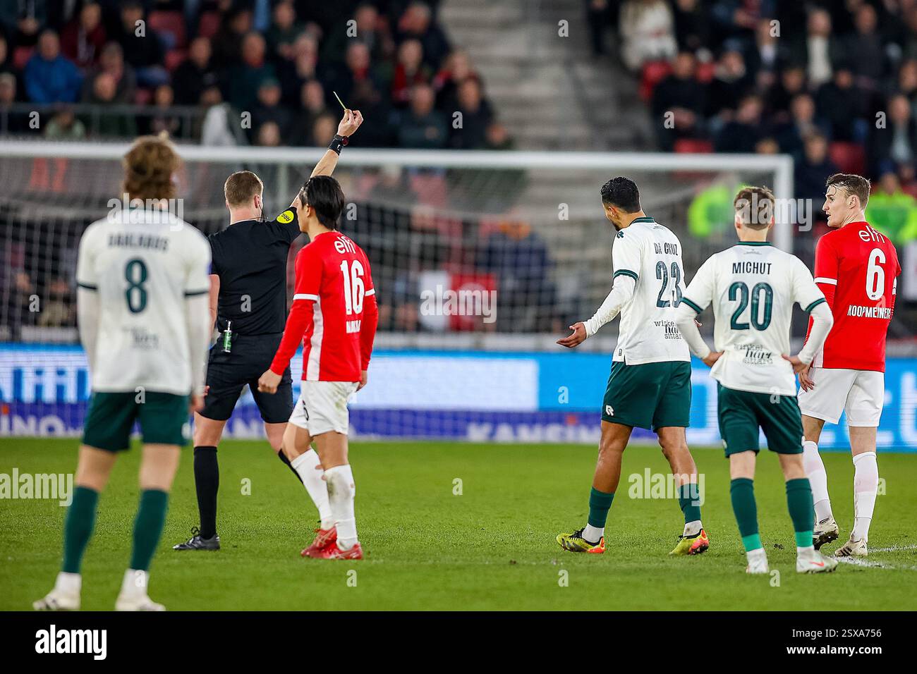 Alkmaar, Netherlands. 23rd Feb, 2025. ALKMAAR - 23-02-2025, AFAS Stadium. Dutch Eredivisie ...