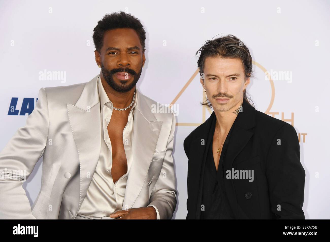 SANTA MONICA, CALIFORNIA - FEBRUARY 22: (L-R) Colman Domingo and Raúl ...