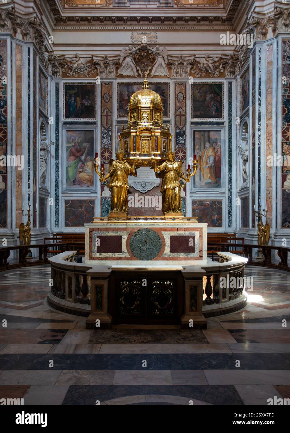 The Baldacchino Over The Chapel Of The Relics In The Capella Sistina In Santa Maria Maggiore