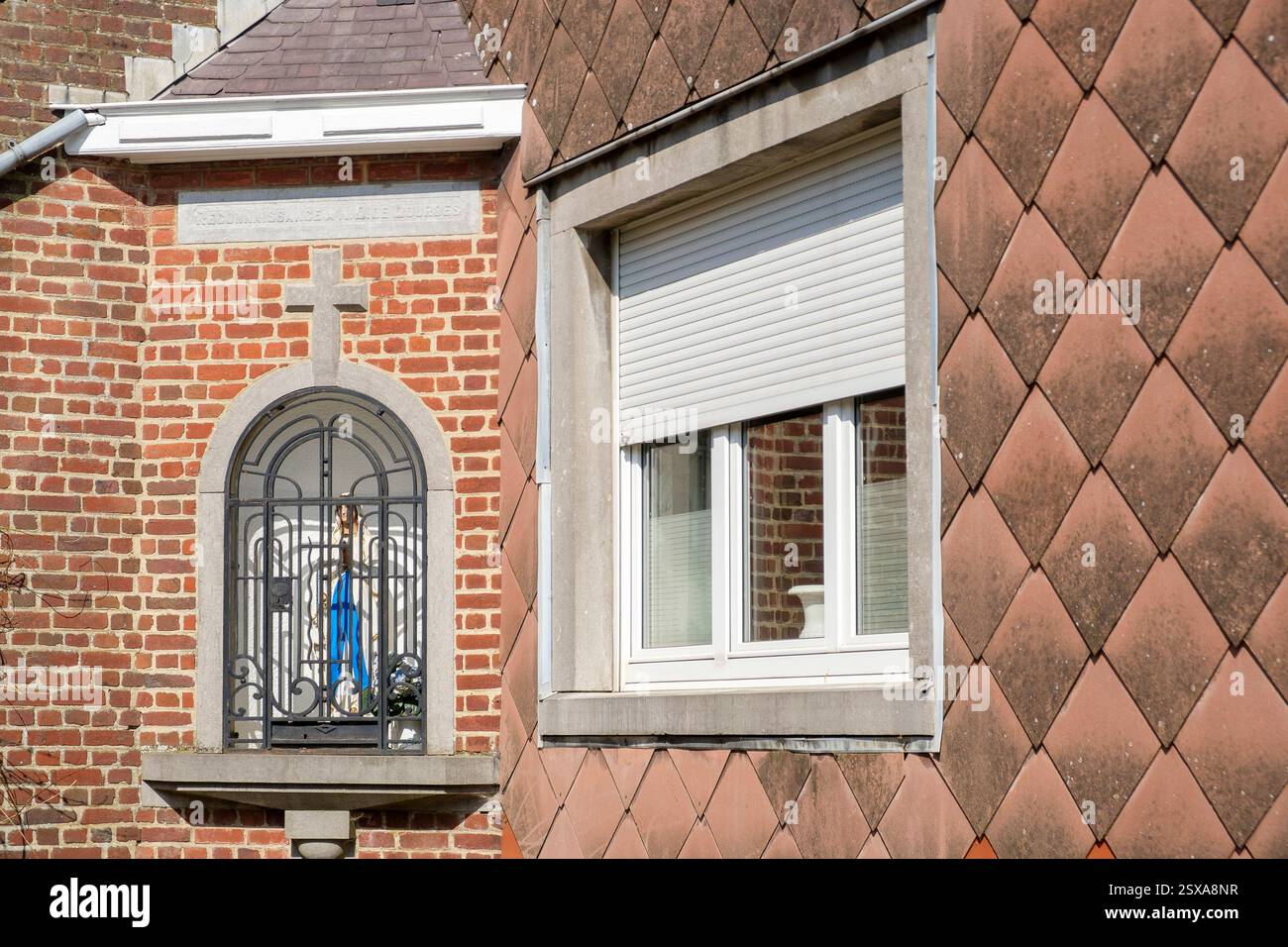 Patrimoine - Virgin Marie is a type of the church in a wall-mounted ...