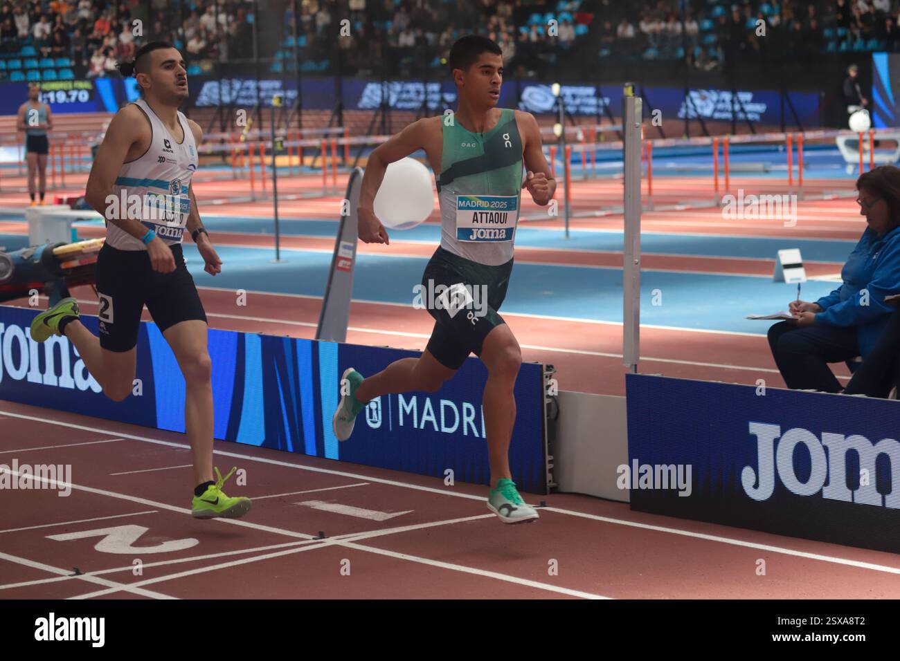 Madrid, Spain, 23rd February, 2025: The athlete, Mohamed Attaoui ...