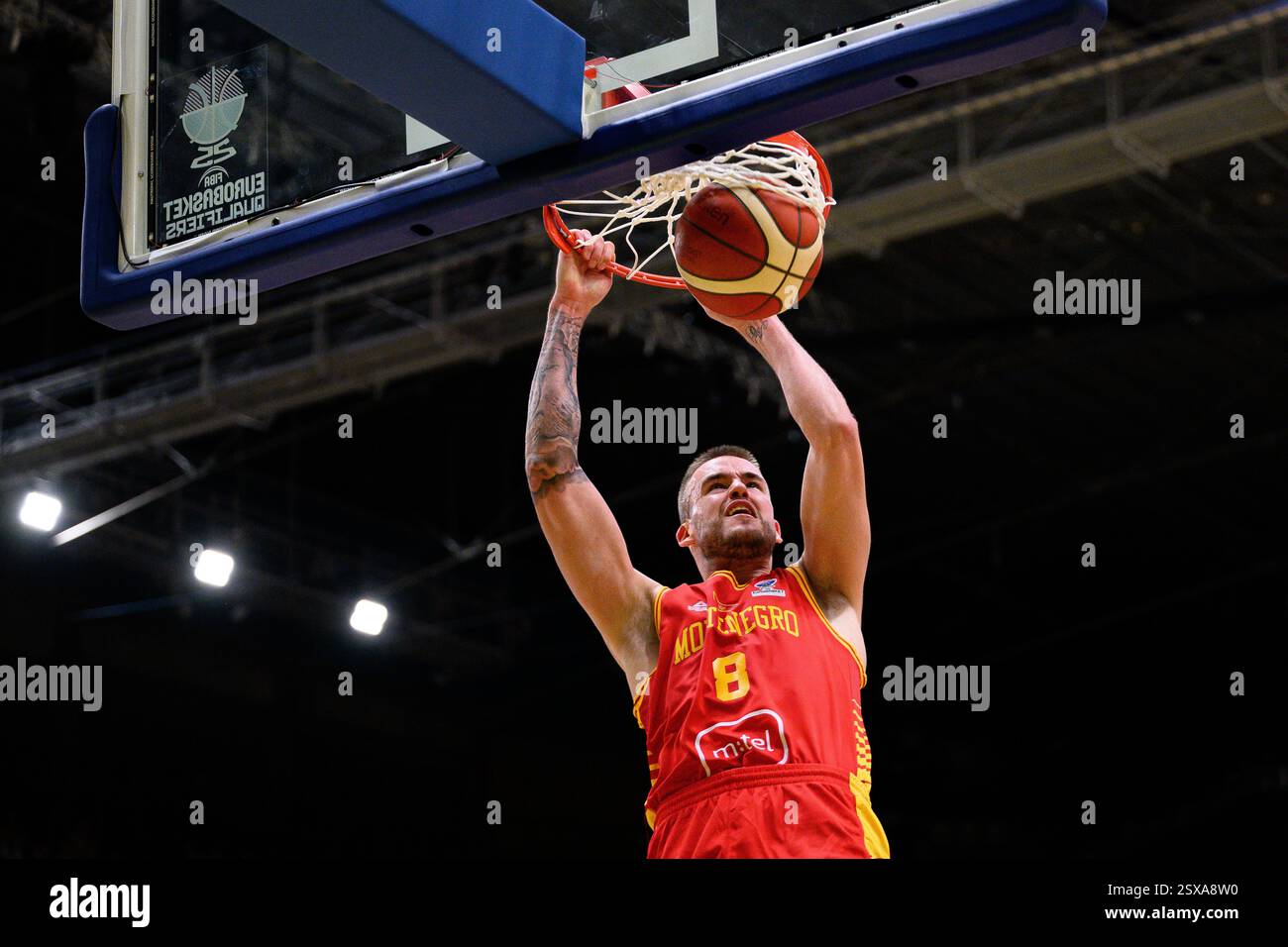 250223 Dino Radoncic of Montenegro during the FIBA Eurobasket ...