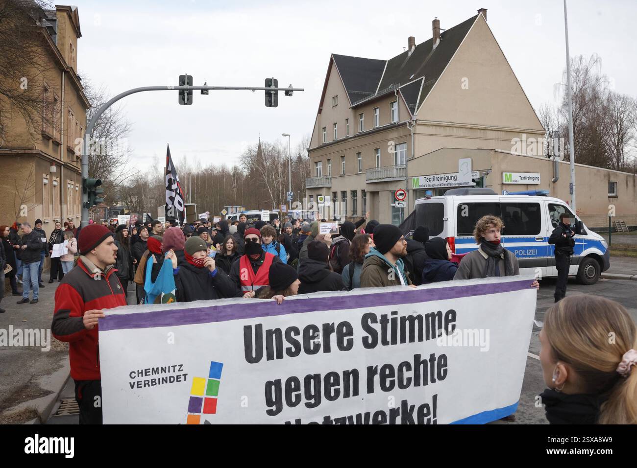 Demo gegen Rechts 23.02.2025, Chemnitz, Demo gegen Rechts Am Sonntag ist der österreichische ...