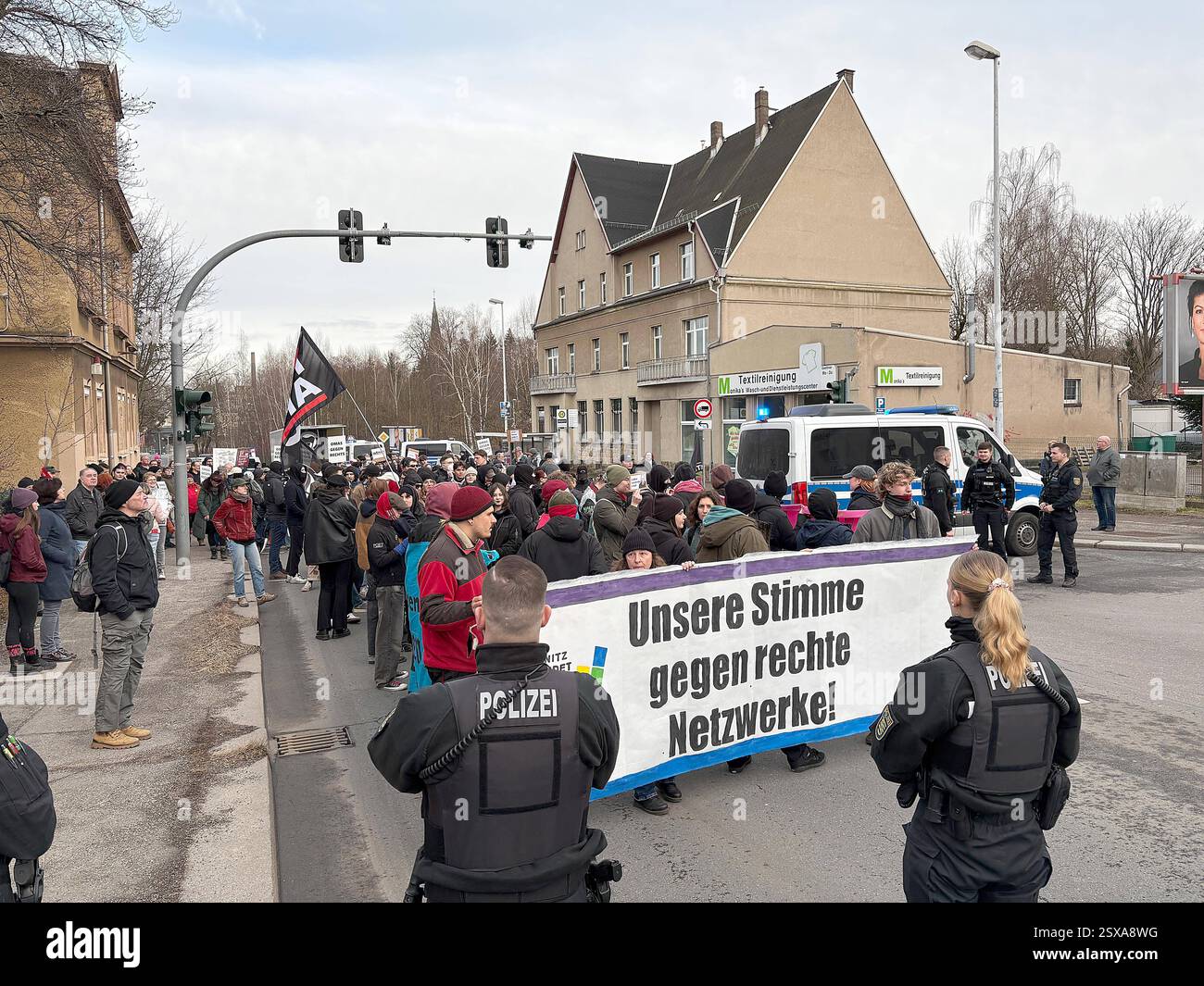 Demo gegen Rechts 23.02.2025, Chemnitz, Demo gegen Rechts Am Sonntag ist der österreichische ...