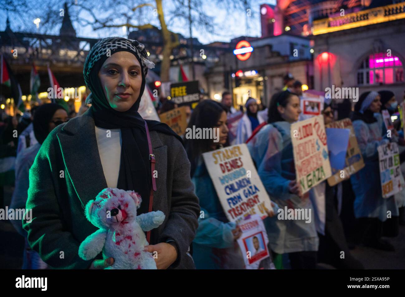 London, UK. 22 FEB 2025 London / UK A silent funeral procession to ...