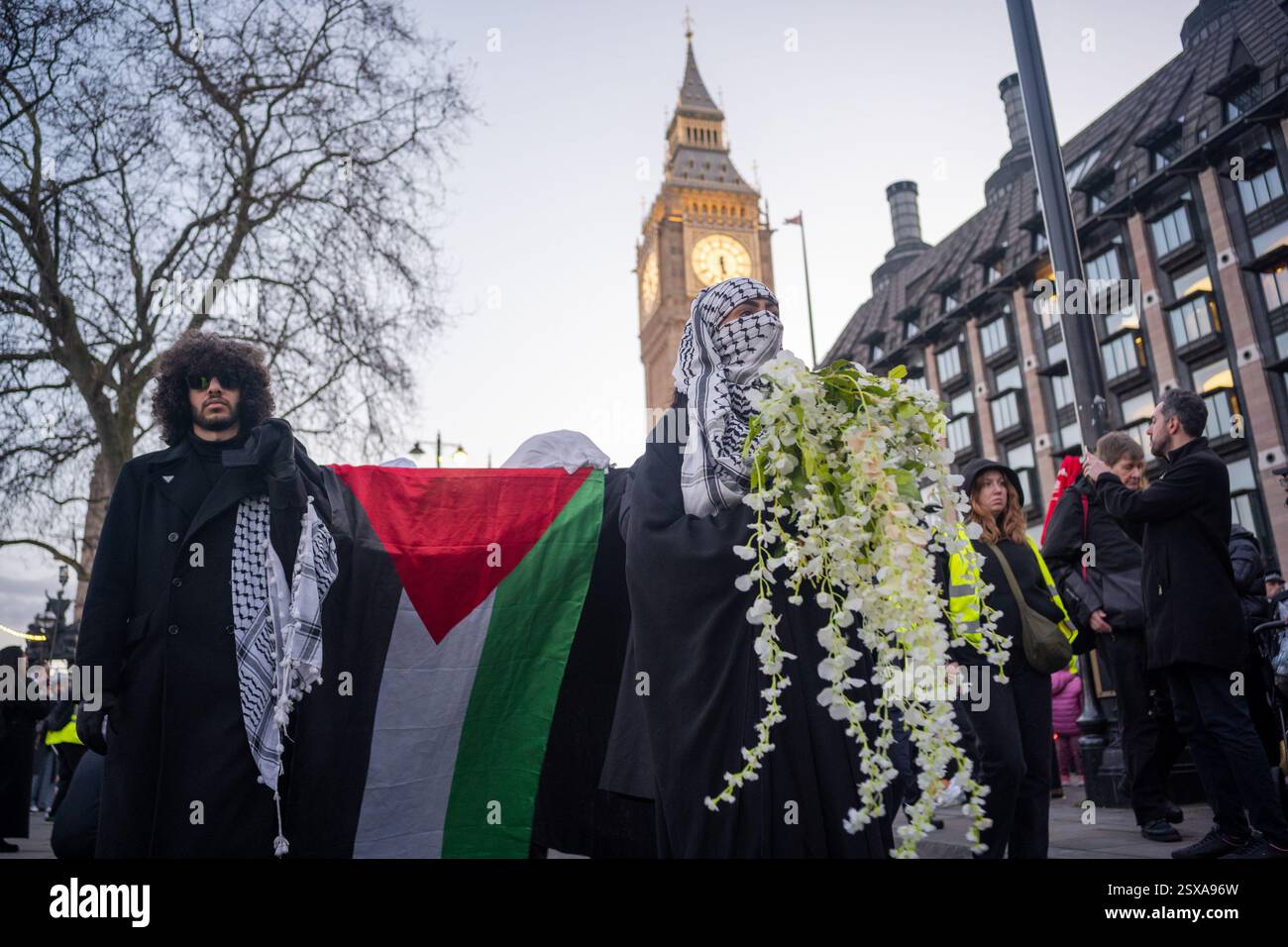 London, UK. 22 FEB 2025 London / UK A silent funeral procession to ...