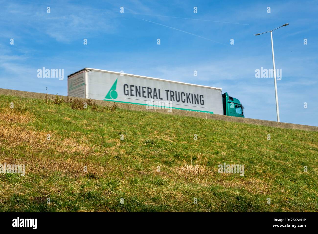 Highway E42 in Fleurus | Autoroute E42 à Fleurus Stock Photo - Alamy