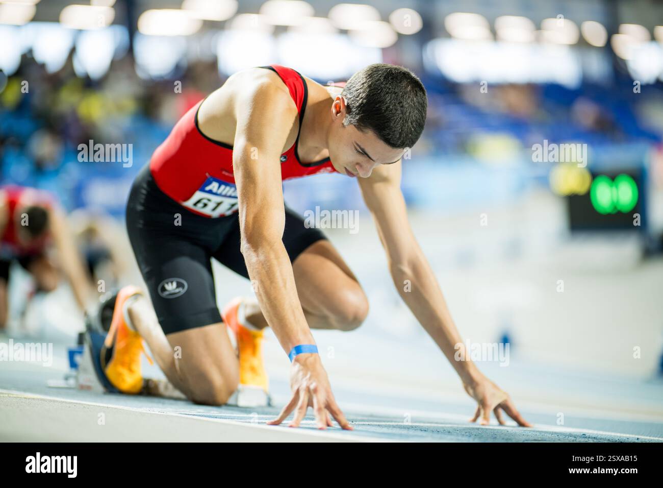 Gent, Belgium. 23rd Feb, 2025. Belgian Jonathan Sacoor pictured in ...