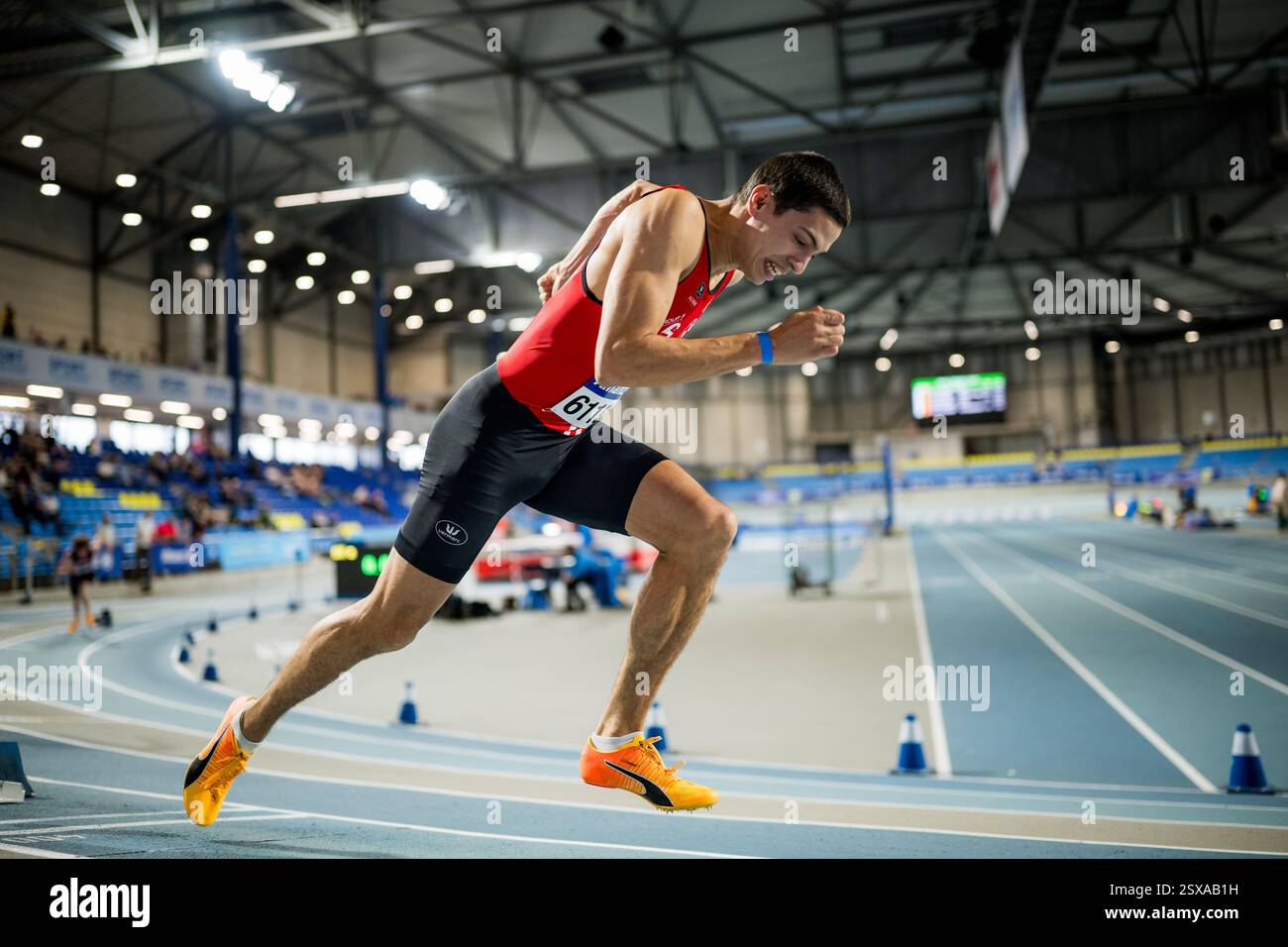 Gent, Belgium. 23rd Feb, 2025. Belgian Jonathan Sacoor pictured in ...