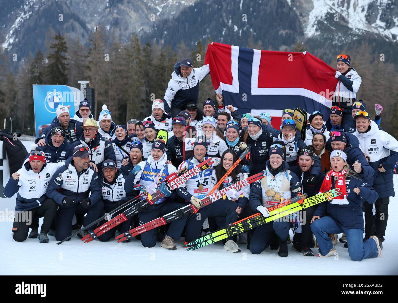 Lenzerheide, Switzerland. 23rd Feb, 2025. IBU World Biathlon ...