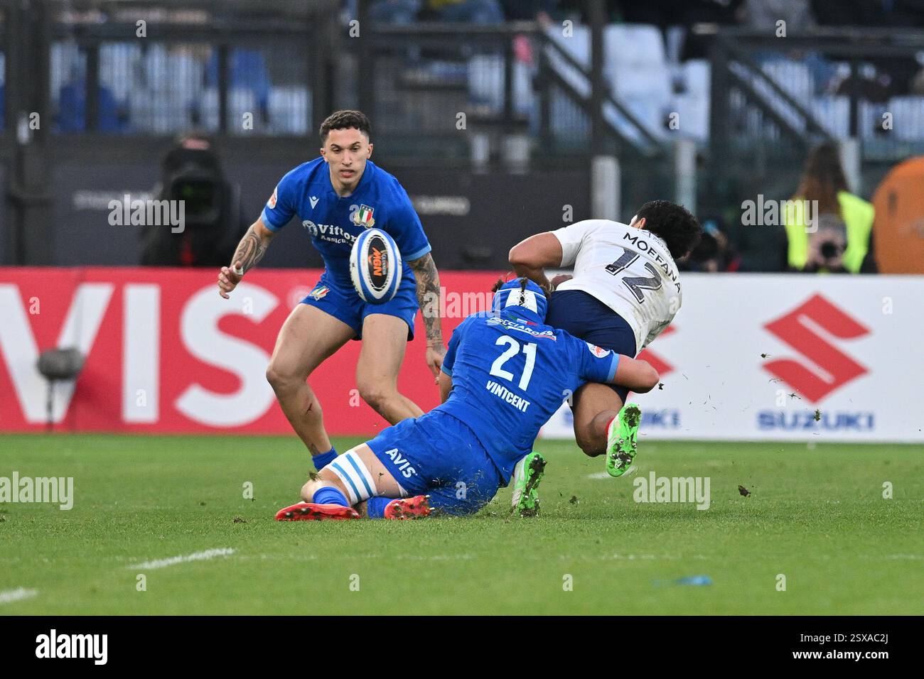 Olimpico Stadium, Rome, Italy - Ross Vintcent of Italy and Yoram ...