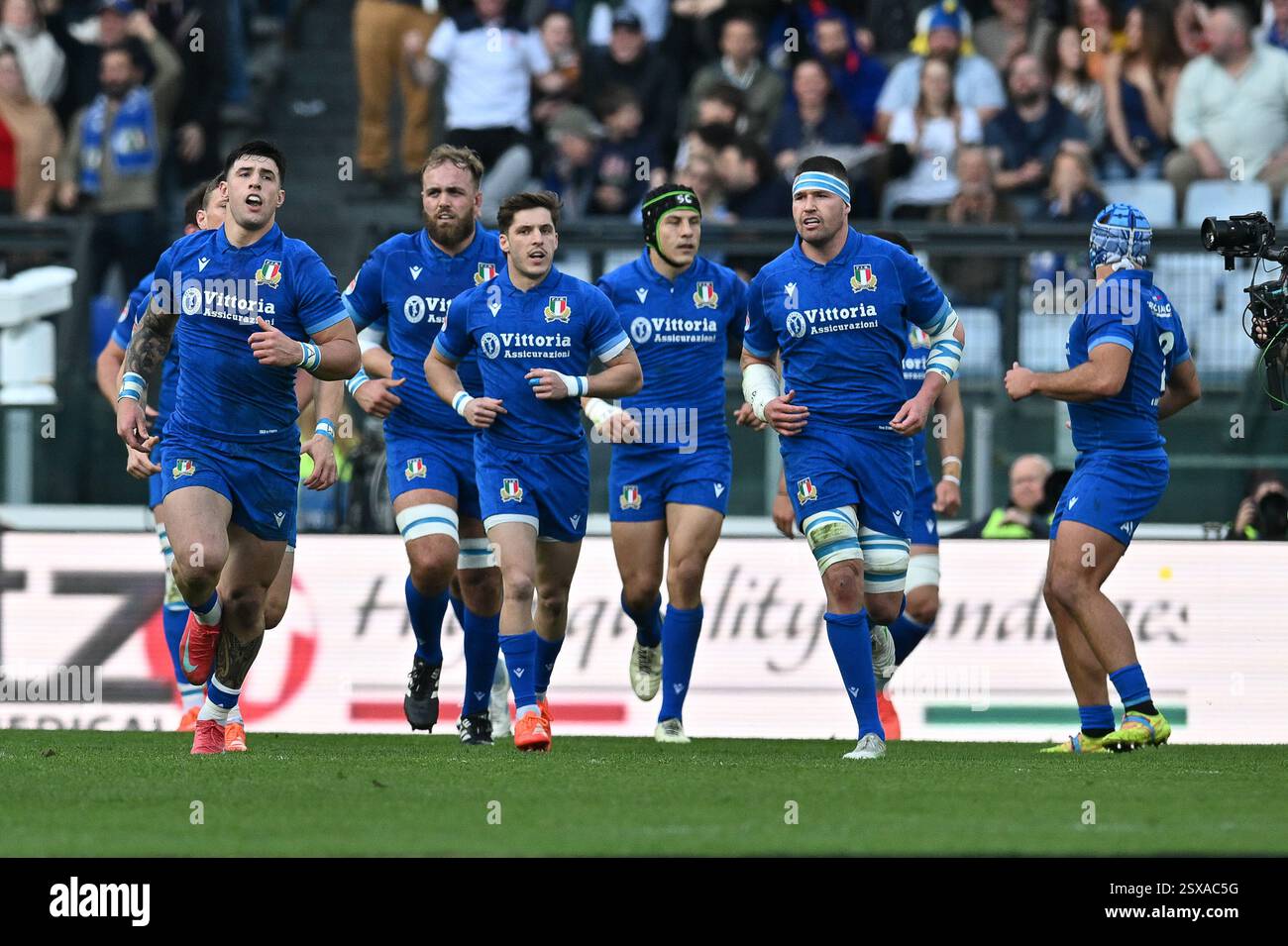 Olimpico Stadium, Rome, Italy - Tommaso Menoncello of Italy during ...
