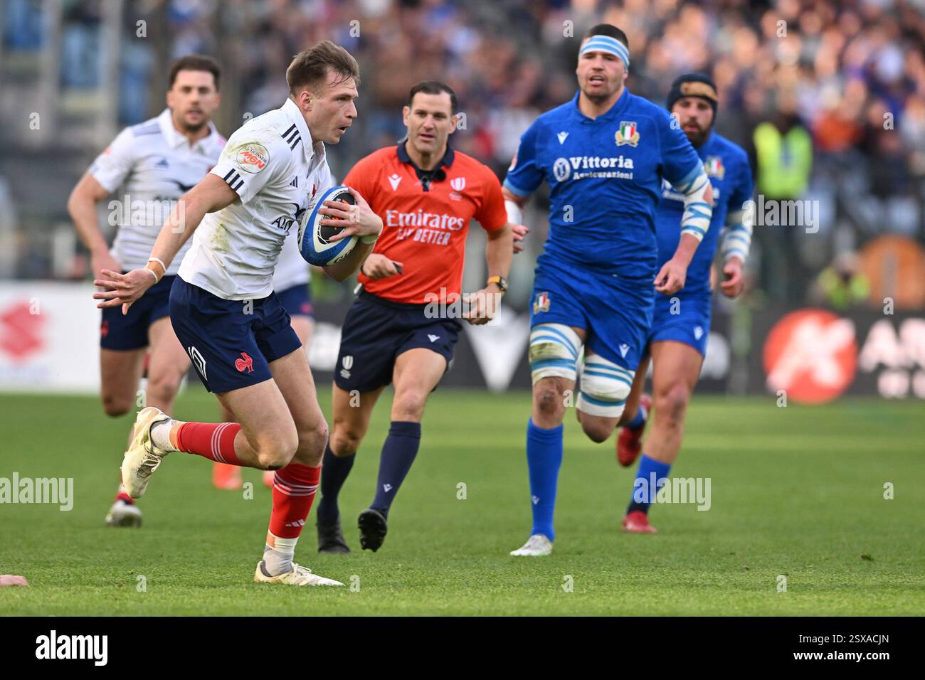 Olimpico Stadium, Rome, Italy - Leo Barre of France during Guinnes Six ...
