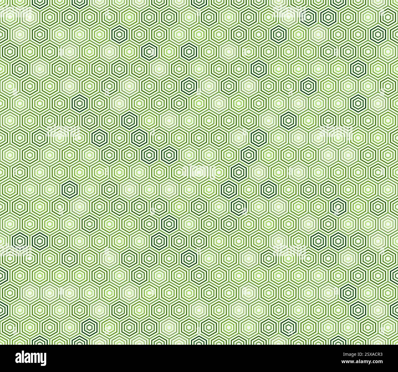 Pattern of geometric shapes. Green color tones gradients. Simple stacked hexagons pattern ...