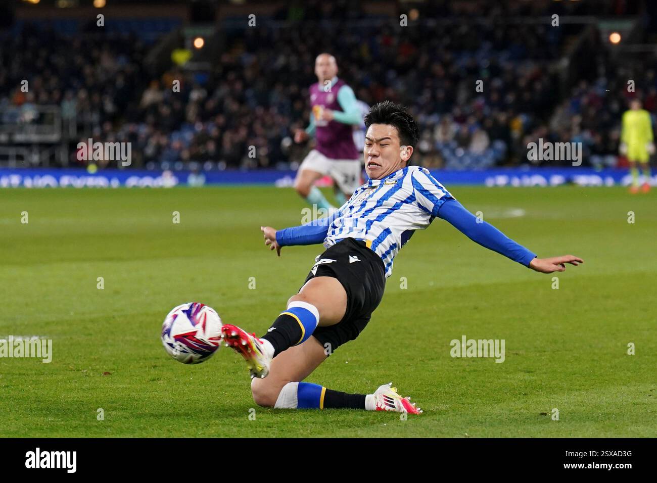 Burnley, UK. 21st Feb, 2025. Sheffield Wednesday defender Ryo Hatsuse ...