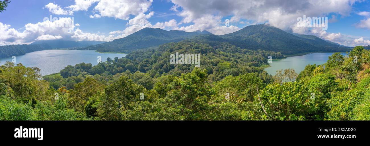 View of Tamblingan Lake from Twin Lake View, Wanagiri Sukasada ...