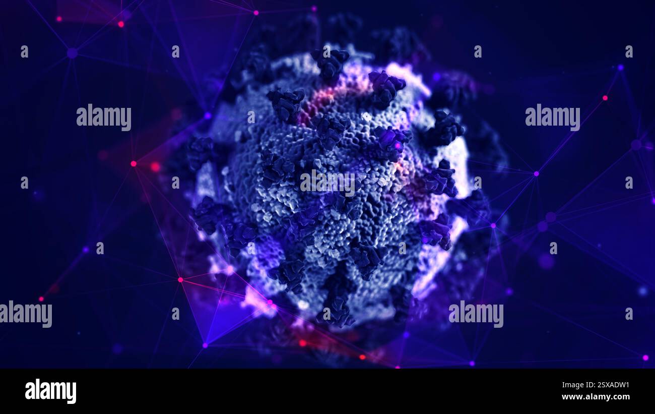 Digital plexus concept image visual Stock Photo - Alamy