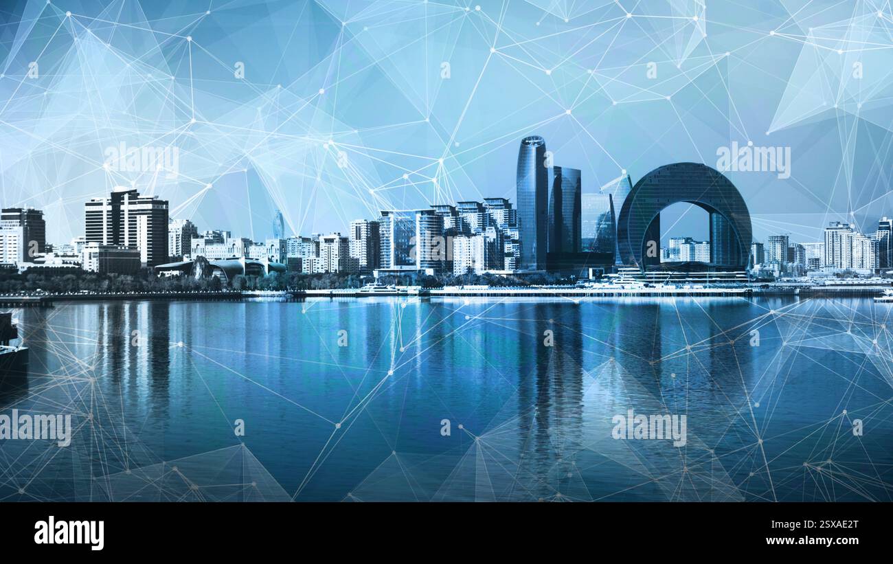 Digital plexus concept image visual Stock Photo - Alamy