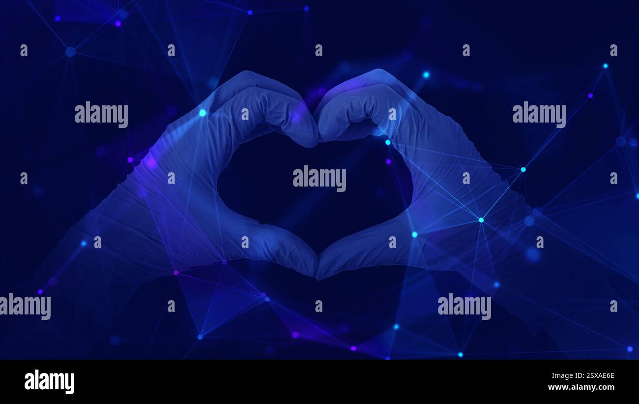 Digital plexus concept image visual Stock Photo - Alamy