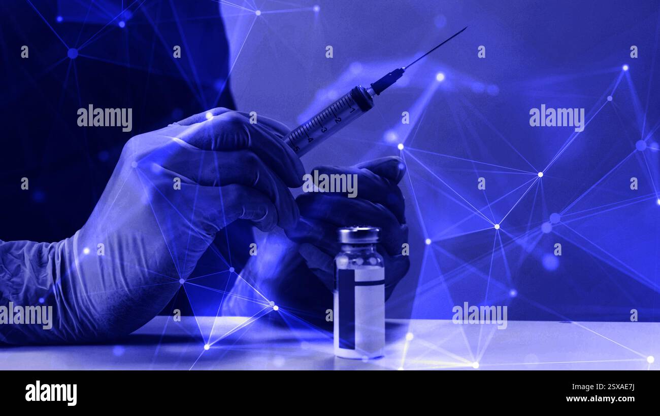 Digital plexus concept image visual Stock Photo - Alamy